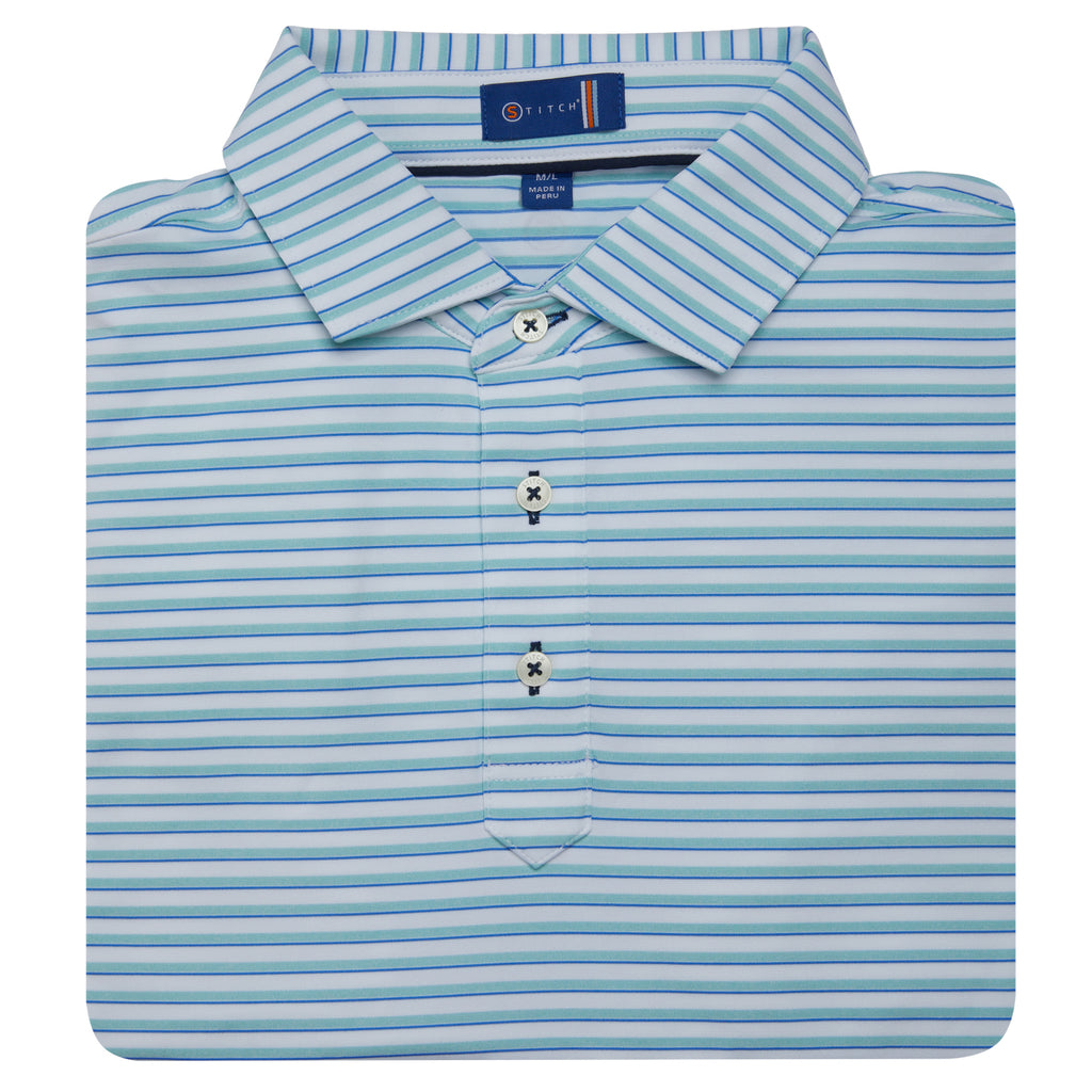 Broome Men's Striped Golf Polo – Stitch Golf