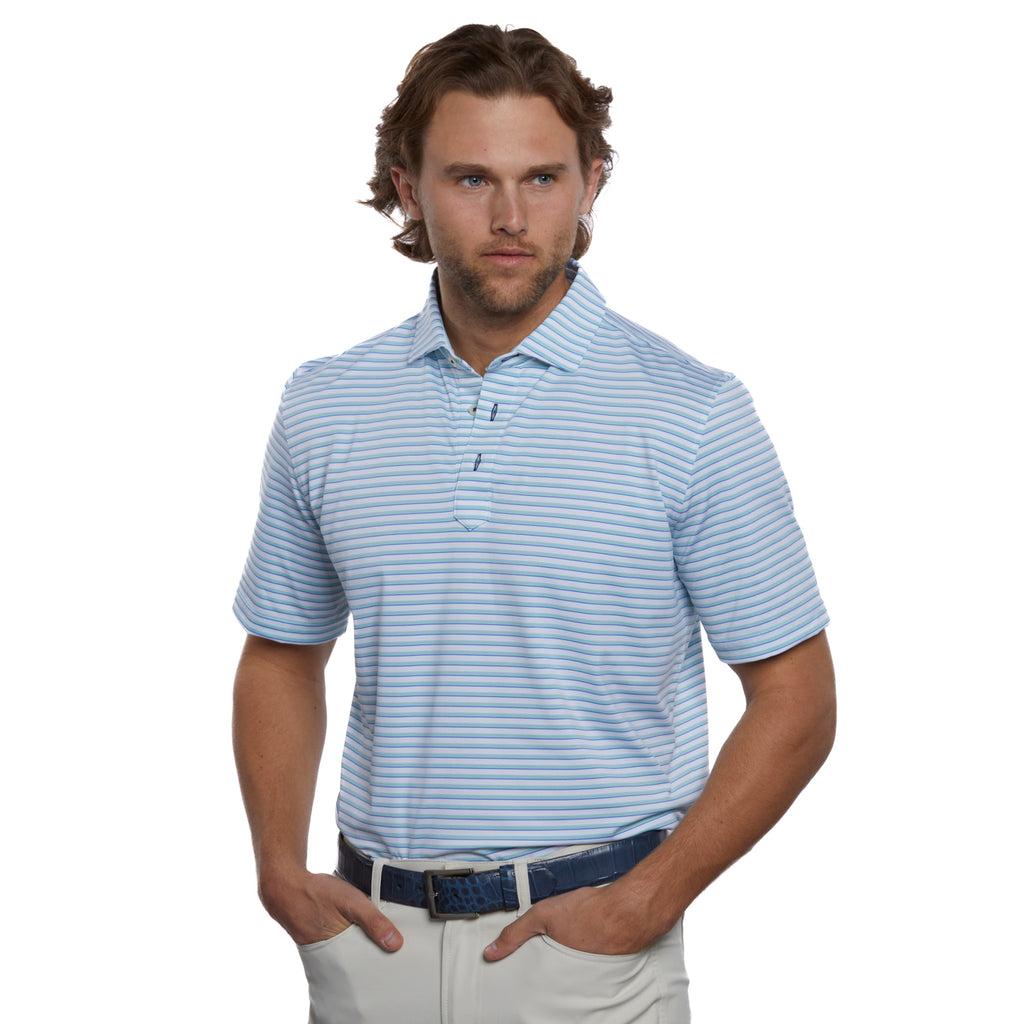 Broome Men's Striped Golf Polo – Stitch Golf
